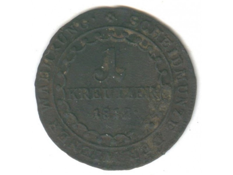 Austrija 1 kreuzer 1812 E