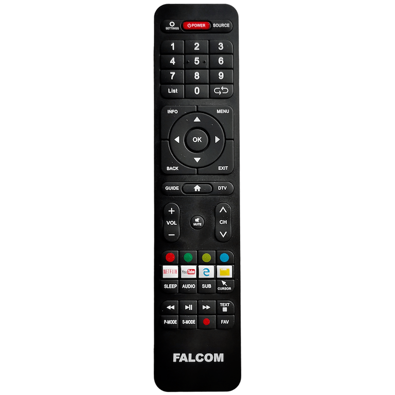 Falcom Daljinski upravljač za Falcom televizore – RC-FALCOM-STV