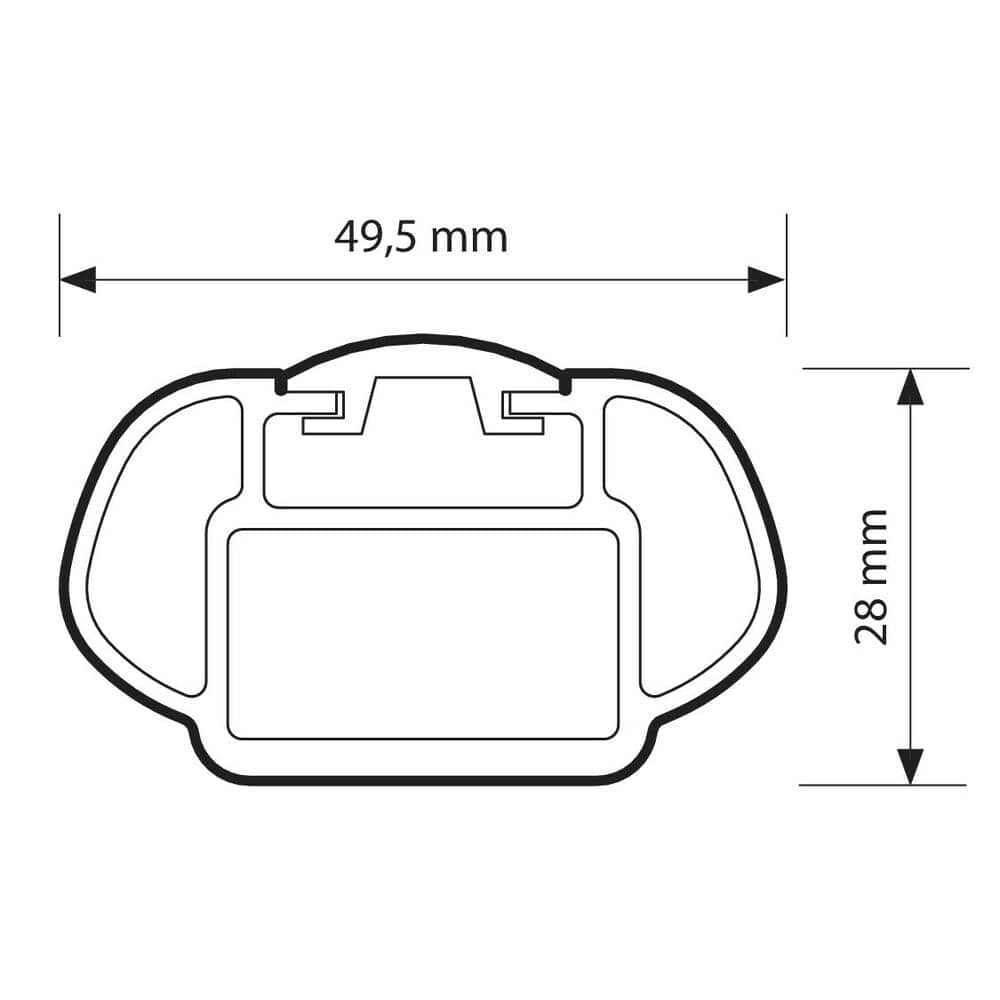 Krovni nosaci Fiat 500L Wagon (2017-), alu sipke – Nordrive