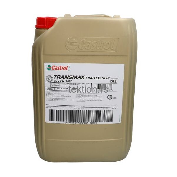 Castrol Transmax Limited Slip 75W-140 20Lit sintetičko ulje za diferencijale