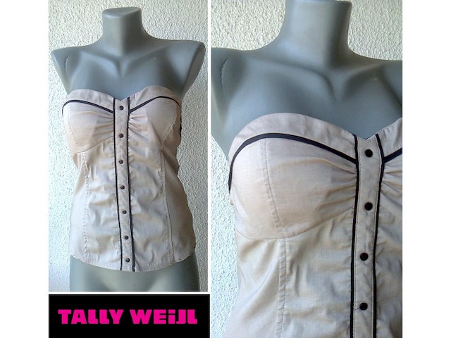 korset bluza grao top M ili L TALLY WEIJL