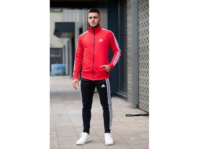 Adidas classic muška trenerka komplet crvena NOVO