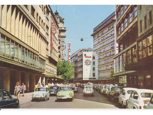 BEOGRAD / KNEZ MIHAILOVA ULICA SA SAOBRAĆAJEM DO 1975.