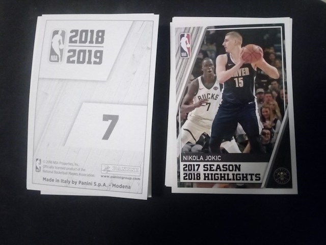 Slicice NBA 2018 2019 (Panini)