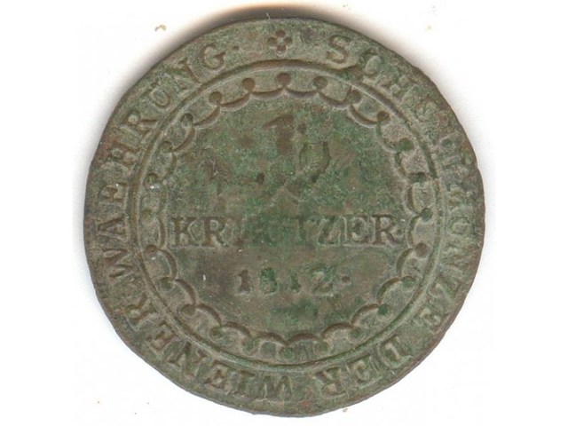 Austrija 1 kreuzer 1812 O