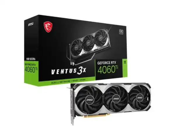 MSI nVidia GeForce RTX 4060 Ti 8GB 128bit RTX 4060 Ti VENTUS 3X 8G OC