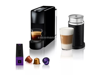 Nespresso Essenza Mini Black aparta za kafu &amp; Aeroccino - A3NC30EUBK-TX