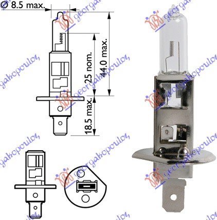 SIJALICA 12V H1 TU50310 1U 55W