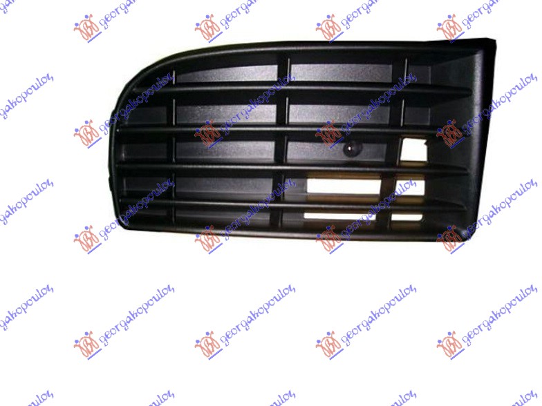 RESETKA U BRANIKU BEZ MAGLENKE Desna str. VW GOLF V (2004-2008) (OEM: 1K0853666, 1K08536669B9)