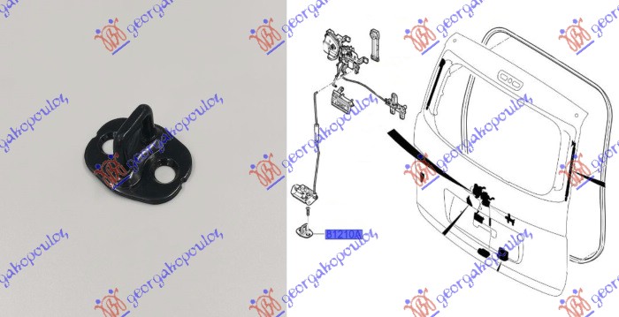 BRAVA GEPEK VRATA DONJA HYUNDAI H1 STAREX (2007-2018) (OEM: 81210-2E010, 812102E010)