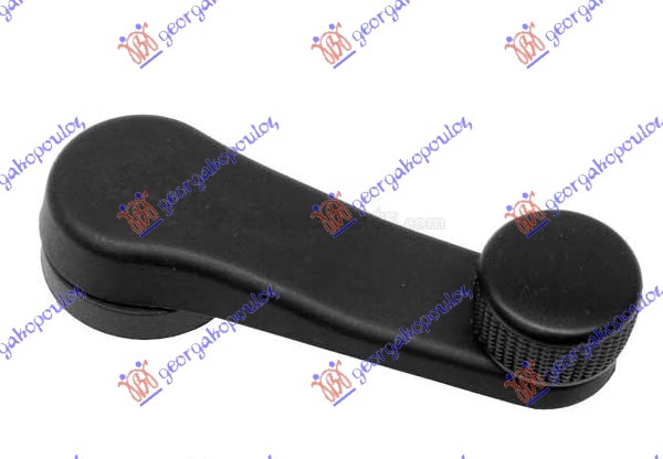 RUCICA ZA PODIZANJE PROZORA CRNA MERCEDES SPRINTER 208-416 (W901-905) (1995-2006) (OEM: 1H0837581DB41)