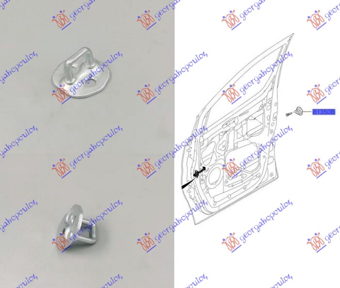 BRAVA VRATA PREDNJA/ZADNJA (L=D) HYUNDAI SANTA FE (2016-2018) (OEM: 81350-1D000, 813501D000)