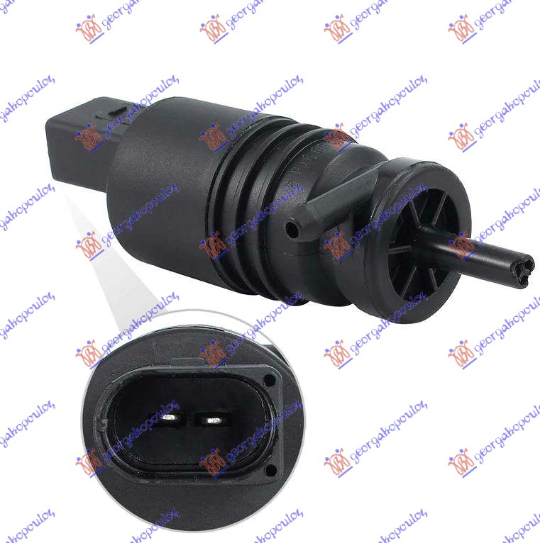 MOTOR ZA POSUDU BRISACA (1 PUMPA) OVALNI VW NEW BEETLE (1998-2011) (OEM: 1K0955651, 1K5955651, 4839166)