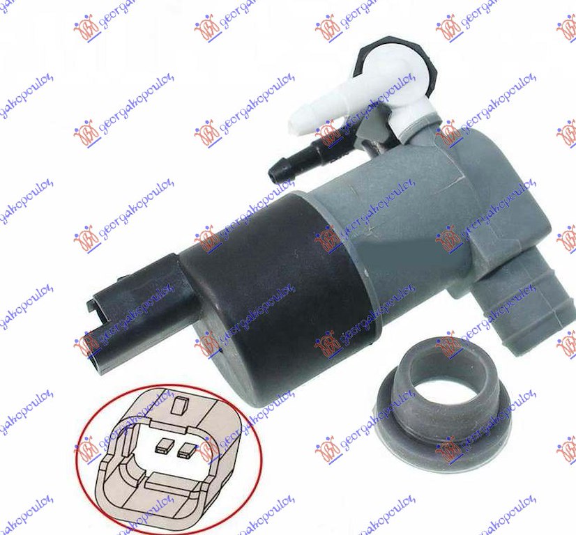 MOTOR ZA POSUDU BRISACA (2 PUMPE) PRAVUG DACIA SANDERO (2008-2012) (OEM: 28920-BU010, 28920-BU500, 28920BU010)