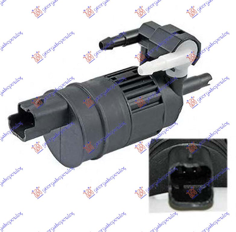 MOTOR ZA POSUDU BRISACA (2 PUMPE) RENAULT CLIO (1998-2001) (OEM: 28920-BU000, 28920BU000, 7700430702)