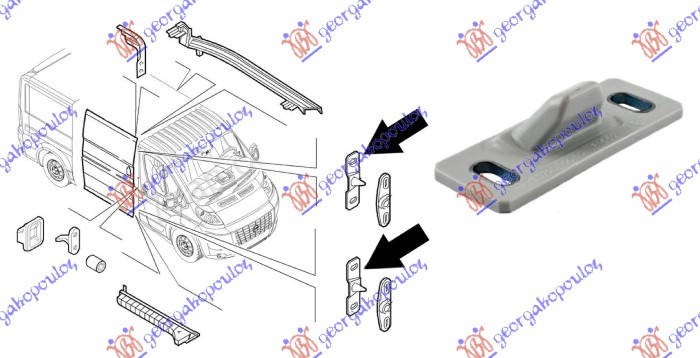 GRANICNIK KLIZNIH VRATA FIAT DUCATO (2014-2020) (OEM: 1371035080)