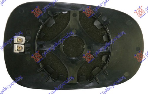 STAKLO RETROVIZORA SA GREJACEM (ASFERICN Leva str. RENAULT MEGANE SCENIC (1999-2003) (OEM: 96365-AX760, 96365AX760)