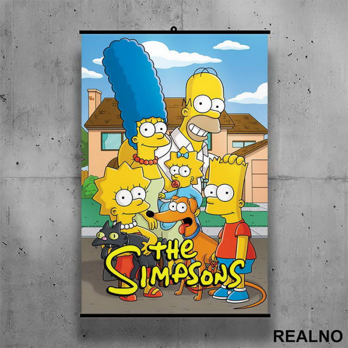 SVI ZAJEDNO - FAMILY - THE SIMPSONS - SIMPSONOVI - POSTER SA NOSAČEM