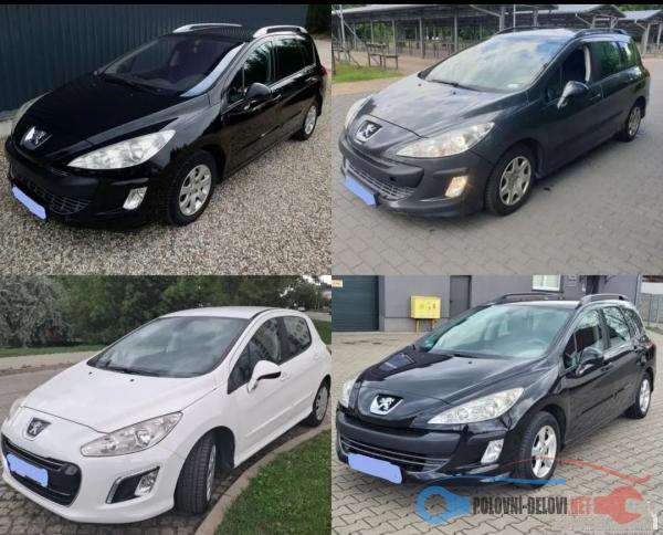 Polovni Delovi Za Peugeot 308 1.6vti/1.6hdi/2.0hdi Kompletan Auto U Delovima