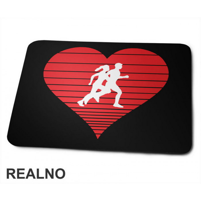 RED HEART - TRČANJE - RUNNING - PODLOGA ZA MIŠ