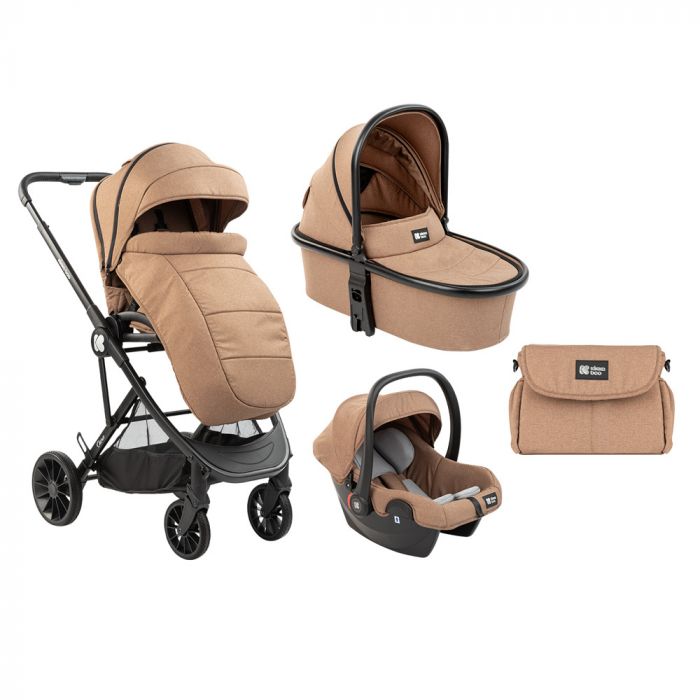 Kikka Boo Kolica za bebe Cherie 3in1 set sa autosedištem i tvrdom korpom Beige KKB10184