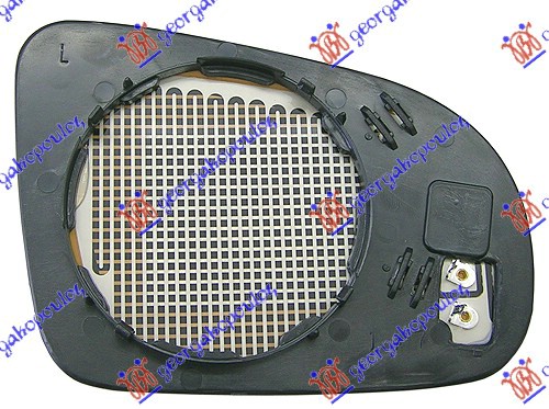 STAKLO RETROVIZORA ELEKTRICNI GREJACE Leva str. OPEL CORSA B (1996-1997) (OEM: 1427483)