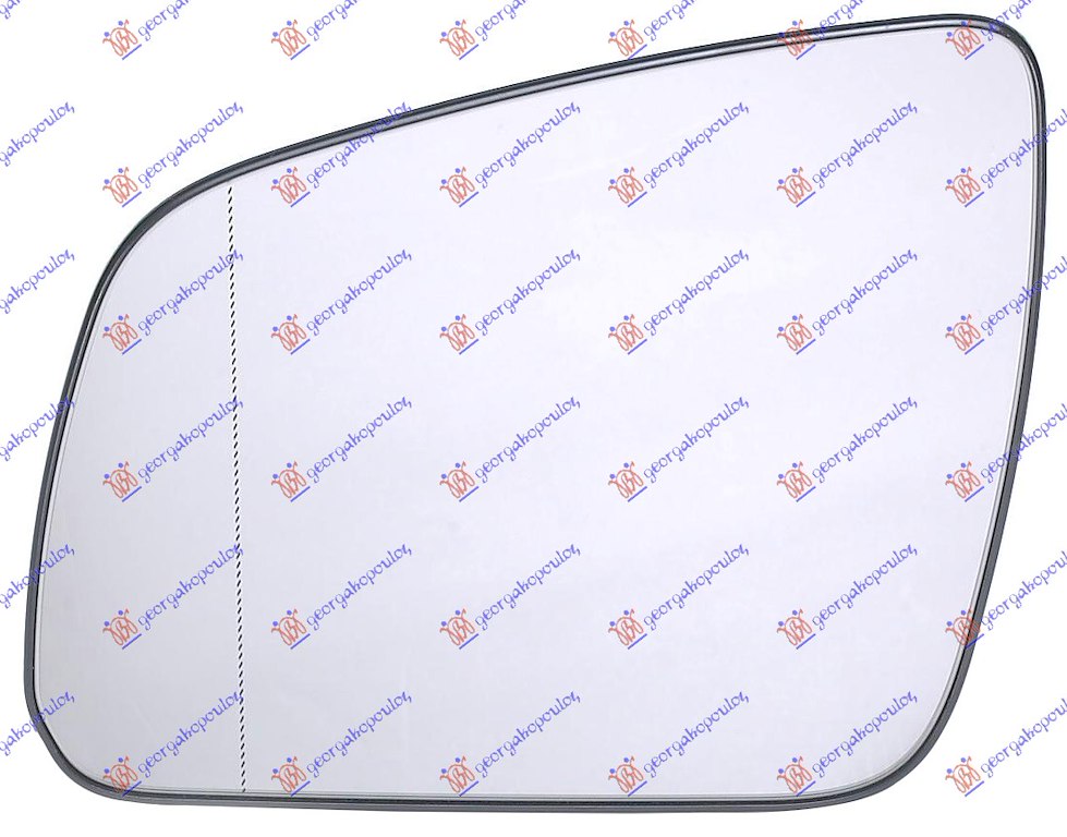 STAKLO RETROVIZORA SA GREJACEM -09 Leva str. MERCEDES C CLASS (W204) (2007-2011) (OEM: 2128100121, 2468100121, A2128100121)
