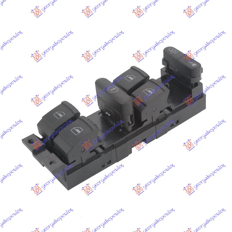 PREKIDAC U PREDNJIM VRATIMA (CETVR)(9PIN)(CRVENI) Leva str. SEAT TOLEDO (1999-2004) (OEM: 1J4959857B)