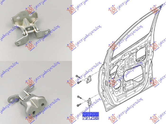 SARKA PREDNJIH VRATA DONJA Leva str. HYUNDAI H1 STAREX (2007-2018) (OEM: 79330-4H000, 793304H000)