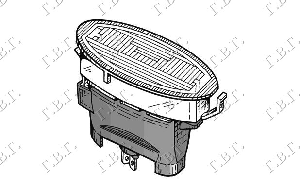 SVETLO ZA TABLICU OPEL CORSA B (1997-2000) (OEM: 1224110, 1224111)