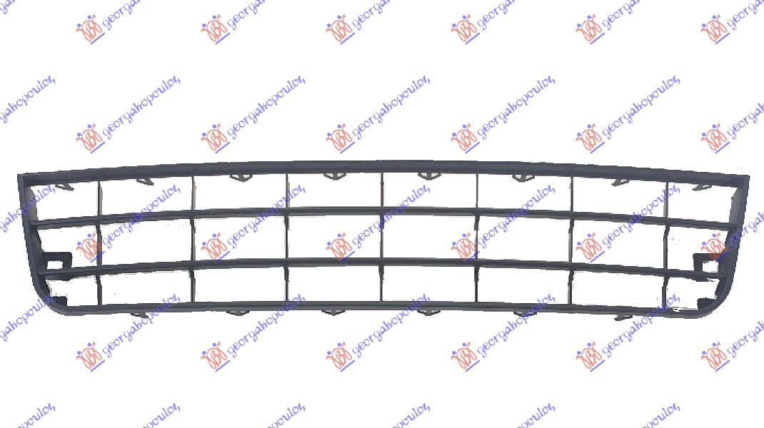 CENTRALNA RESETKA PREDNJEG BRANIKA 2 REBRA VW GOLF V (2004-2008) (OEM: 1K0853677A, 1K0853677A9B9)