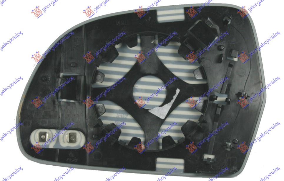 STAKLO RETROVIZORA SA GREJACEM (KONVEKSN Desna str. SKODA OCTAVIA 5 (2008-2013) (OEM: 4F0857536AE)