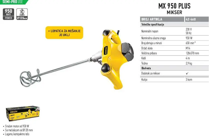 FF Električni mikser MX 950 PLUS