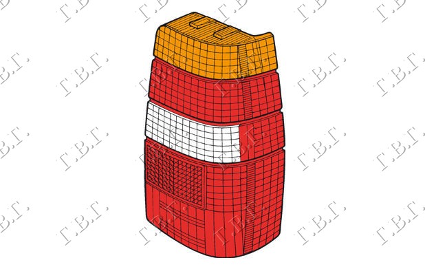 STAKLO STOP LAMPE Desna str. FIAT FIORINO (1997-1999)