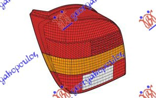 STOP LAMPA KOMPLET Leva str. FORD FIESTA III (1990-1995) (OEM: 4505432)