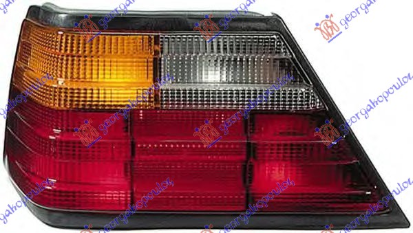 STAKLO STOP LAMPE CRVENO – ZUTO Leva str. MERCEDES E CLASS (W124) (1993-1995) (OEM: 1248200766)