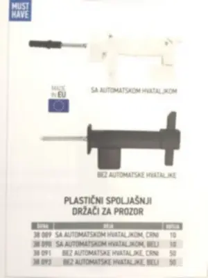 FF Plastični spoljni držač za prozore