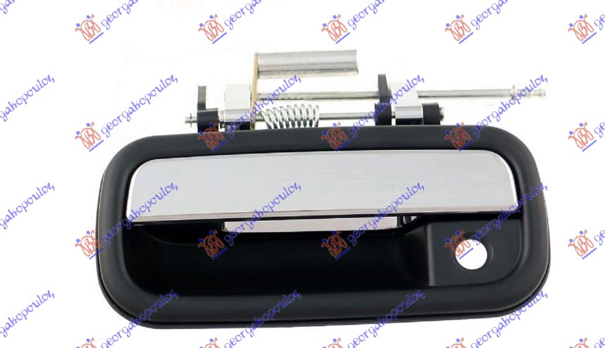 KVAKA PREDNJA H VRATA SPOLJA. HROM / CRNA Leva str. TOYOTA LAND CRUISER PRADO 90 (J9) (1996-1999) (OEM: 69220-60090, 6922060090)