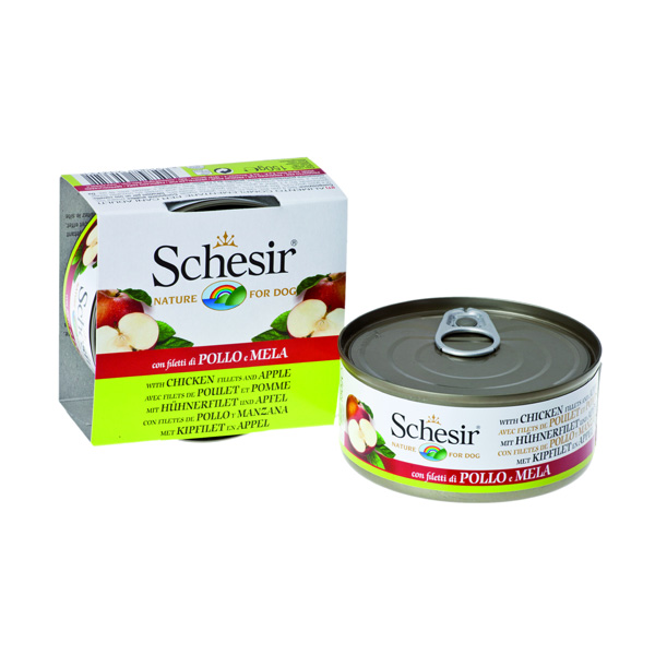 Schesir Fruit dog piletina i jabuka - 150gr