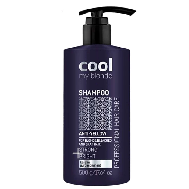 Ljubičasti šampon za plavu kosu protiv žutila sa keratinom Anti-Yellow  COOL MY BLOND 500ml