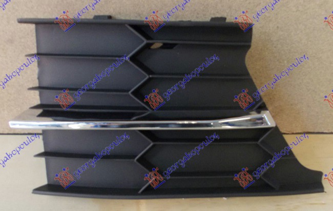 RESETKA PREDNJEG BRANIKA SA HROM LAJSNOM Leva str. SKODA SUPERB (2013-2015) (OEM: 30853665, 3?0853665?, 3TD854665B)