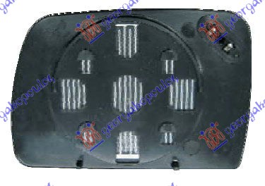 STAKLO RETROVIZORA SA GREJACEM (PLAVO) Desna str. BMW X5 (E53) (2000-2007) (OEM: 5116304626, 51167039598)