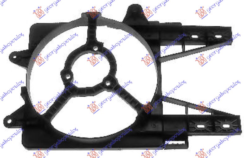 NOSAC VENTILATORA 60/75/85/90 +A/C -97 FIAT PUNTO (1995-1999) (OEM: 7766278)