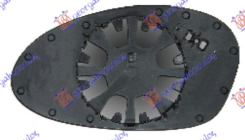 STAKLO RETROVIZORA SA GREJACEM (ASFERICN Desna str. BMW SERIES 1 (E81/87) 3/5D (2004-2011) (OEM: 51167158310, 51167250424, 51167252894)