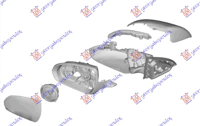 MIGAVAC U RETROVIZORU Leva str. HYUNDAI i30 FASTBACK (2020-) (OEM: 87613-G4000, 87613G4000, 87614-F2500)