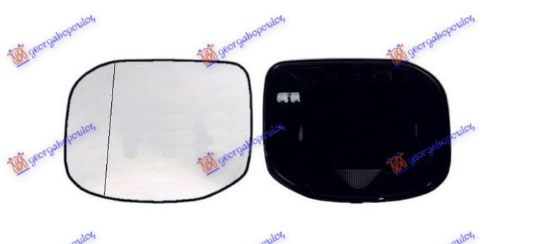 STAKLO RETROVIZORA SA GREJACEM Leva str. HONDA ACCORD (2008-2015) (OEM: 76253TL0E21)