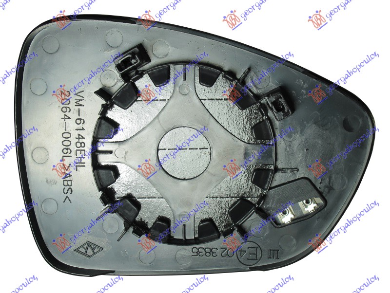 STAKLO RETROVIZORA SA GREJACEM (KONVEKSAN) Leva str. PEUGEOT 508 (2015-2018) (OEM: 1607213980)