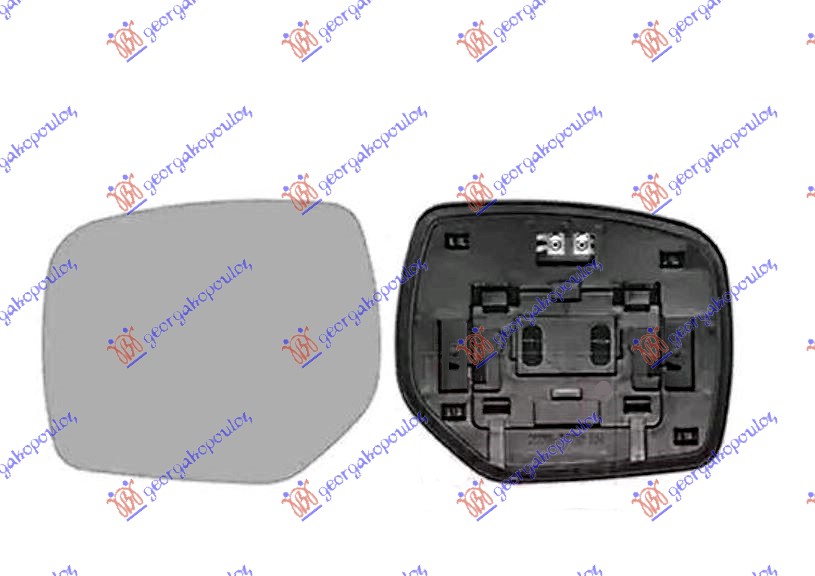 STAKLO RETROVIZORA SA GREJACEM (KONVEKSAN) Leva str. SUBARU IMPREZA (2012-2017) (OEM: 91039AJ130, 91039AJ131)