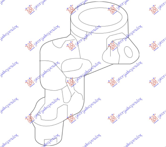 POSUDA ZA TECNOST (SAMO GRLO) HONDA JAZZ (2015-2018) (OEM: 76805-T5R-305, 76805-TSA-003, 76805T5R305)