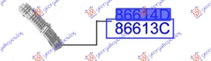 NOSAC ZADNJEG BRANIKA BOCNI (O) Leva str. HYUNDAI i10 (2019-) (OEM: 86651-K7000, 86651K7000)